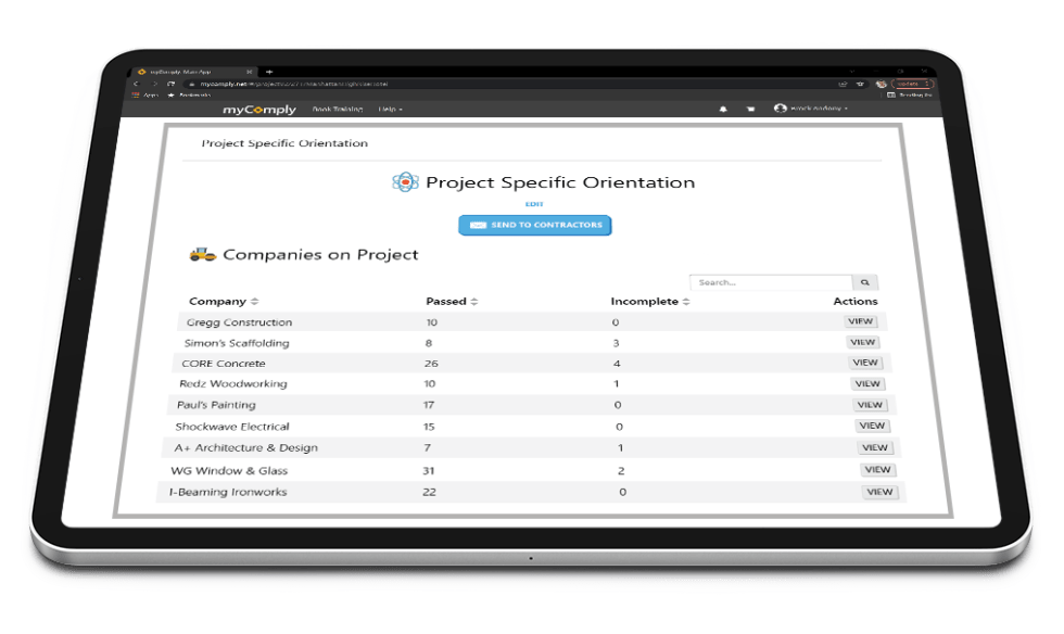 myComply for General Contractors - myComply